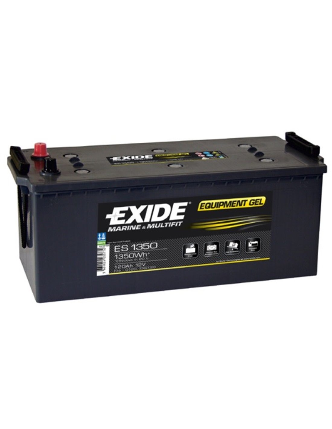 EXIDE Equipment GEL Marine Multifit 12V 120Ah 620A - Borna Tip camion